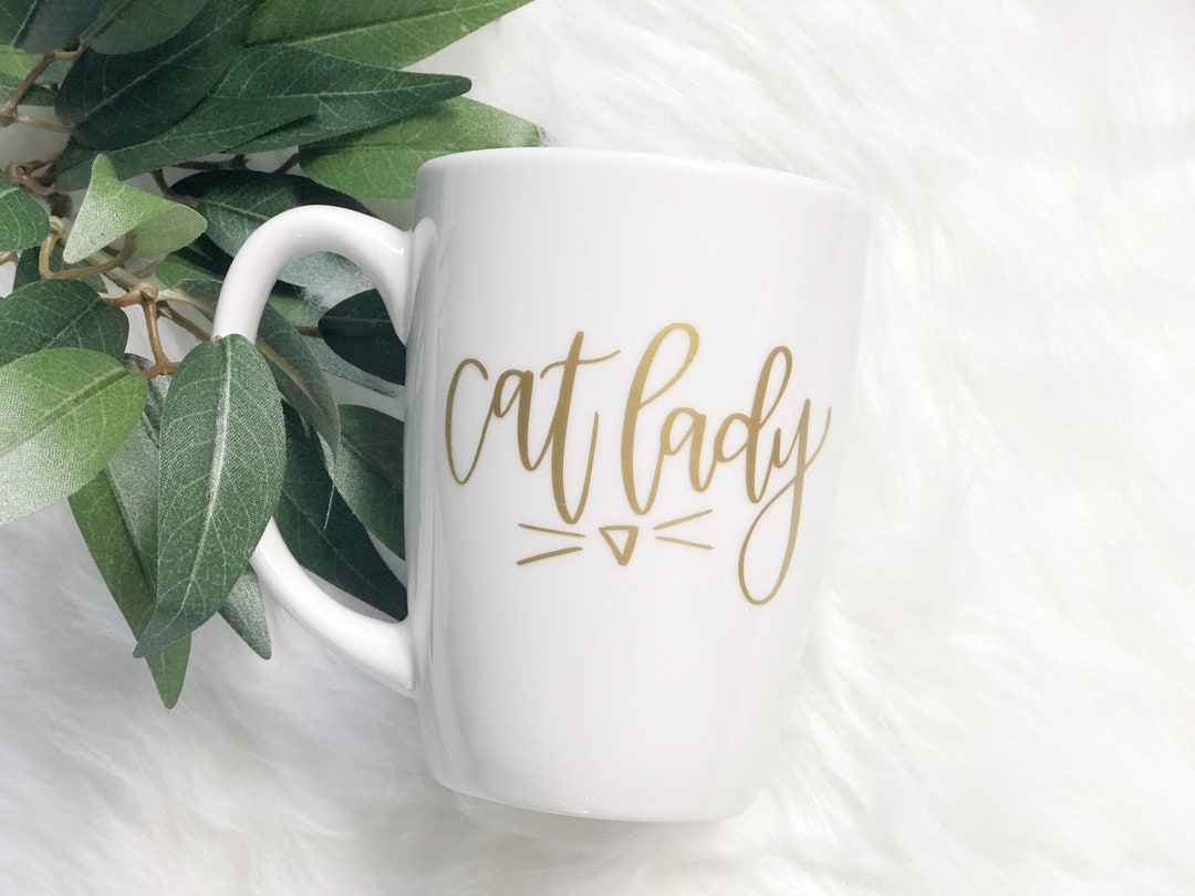 Cat Lady Mug Crazy Cat Lady Mug Funny Mug Gift for Her Cat Lover Gift ...