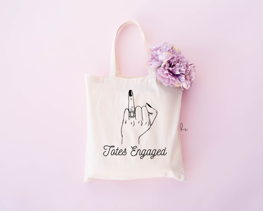 Wedding Ring Finger Totes Engaged Tote Bag Bride Bag Gift for - Etsy