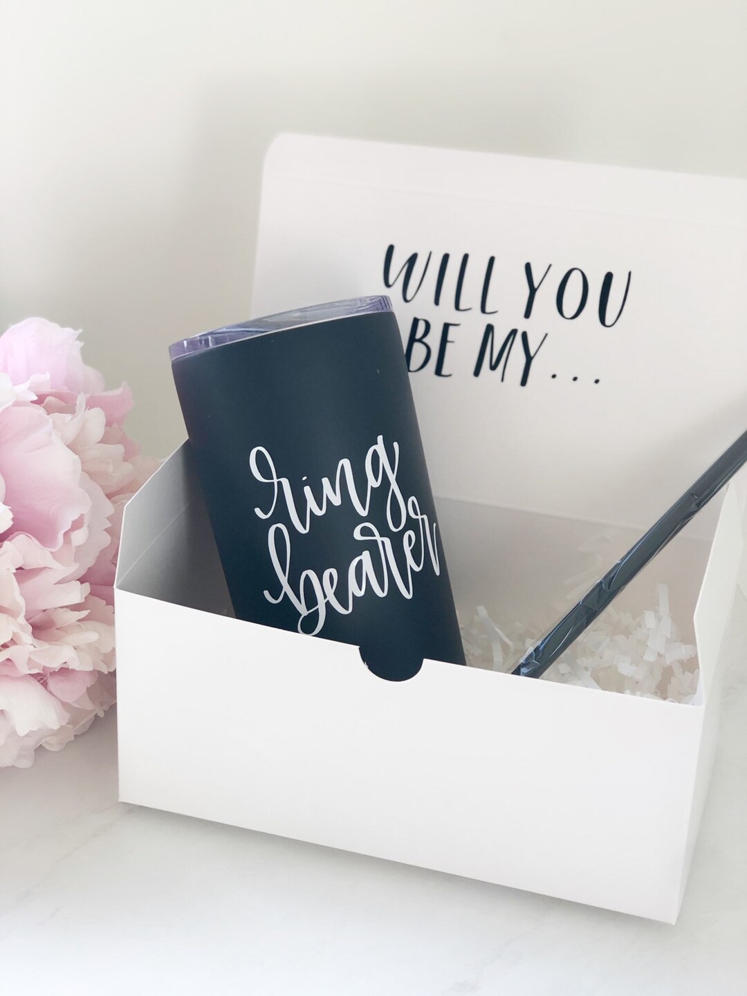 Ring Bearer Proposal Box Bridal Party Gifts Personalized - Etsy