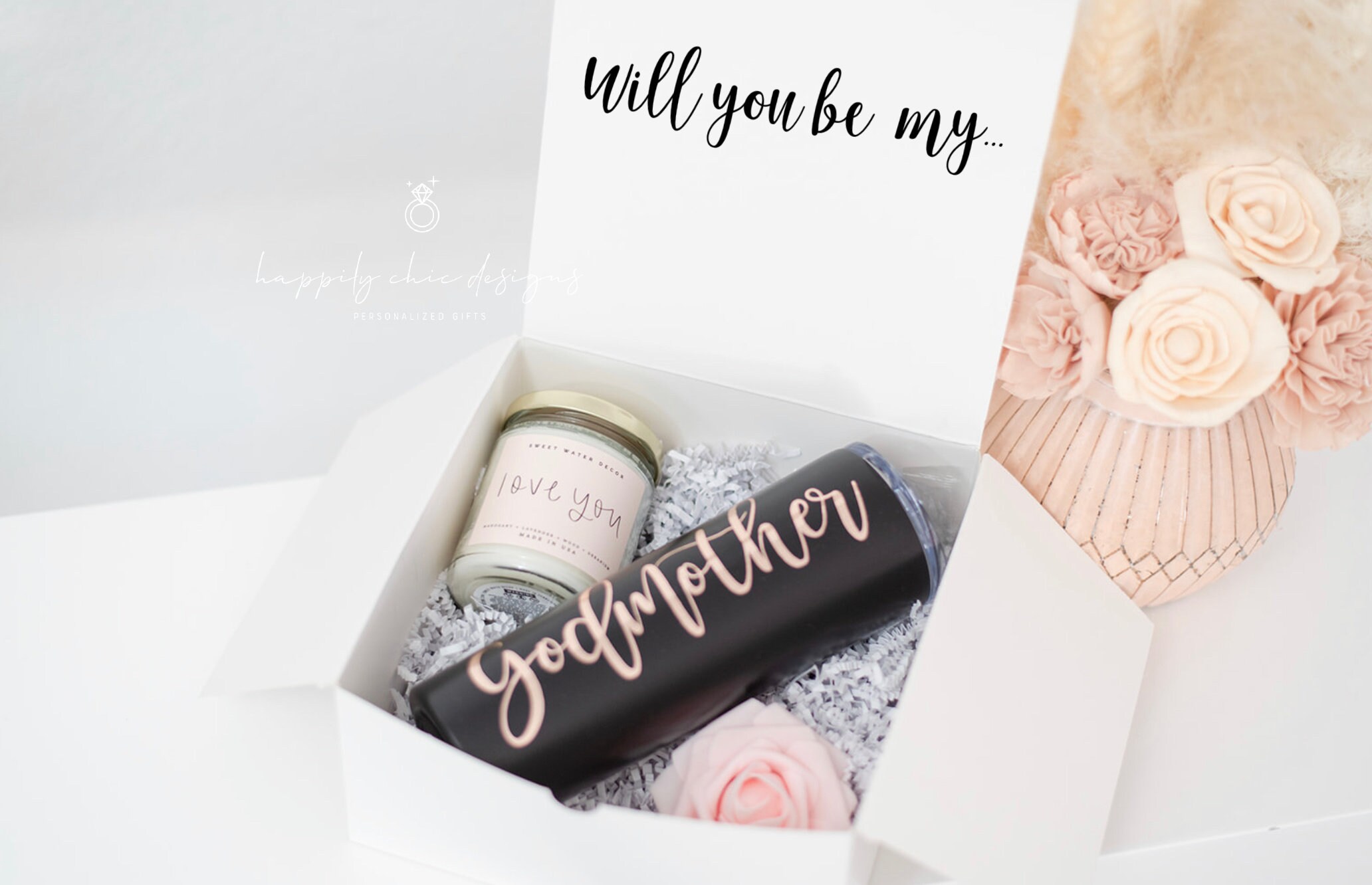 Godmother Proposal Box Idea Godmother Tumbler Will You Be My - Etsy