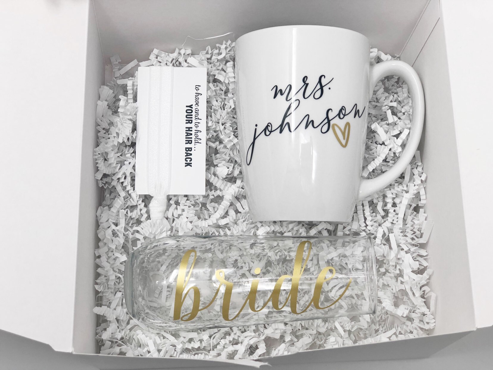 For the Bride Gift Box Set Personalized Bride Day of Wedding - Etsy