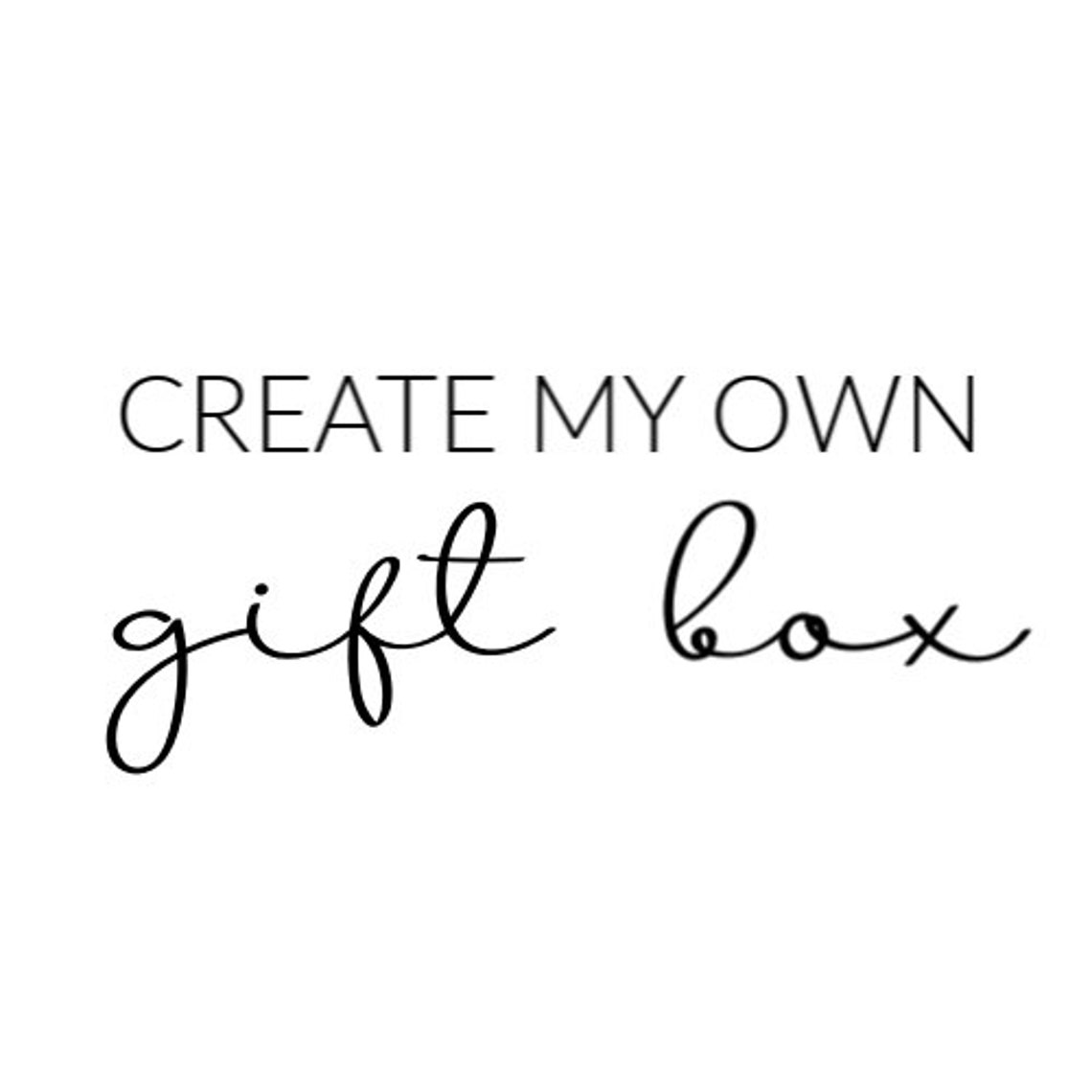 Create My Own Gift Box Set Build Your Own Gift Set Custom | Etsy