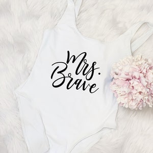 Personalized Bride Mrs Swimsuit One-piece Future Mrs Bathing Suit ...