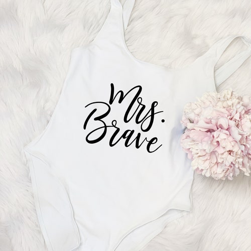 Personalized Bride Mrs Swimsuit One-piece Future Mrs Bathing - Etsy