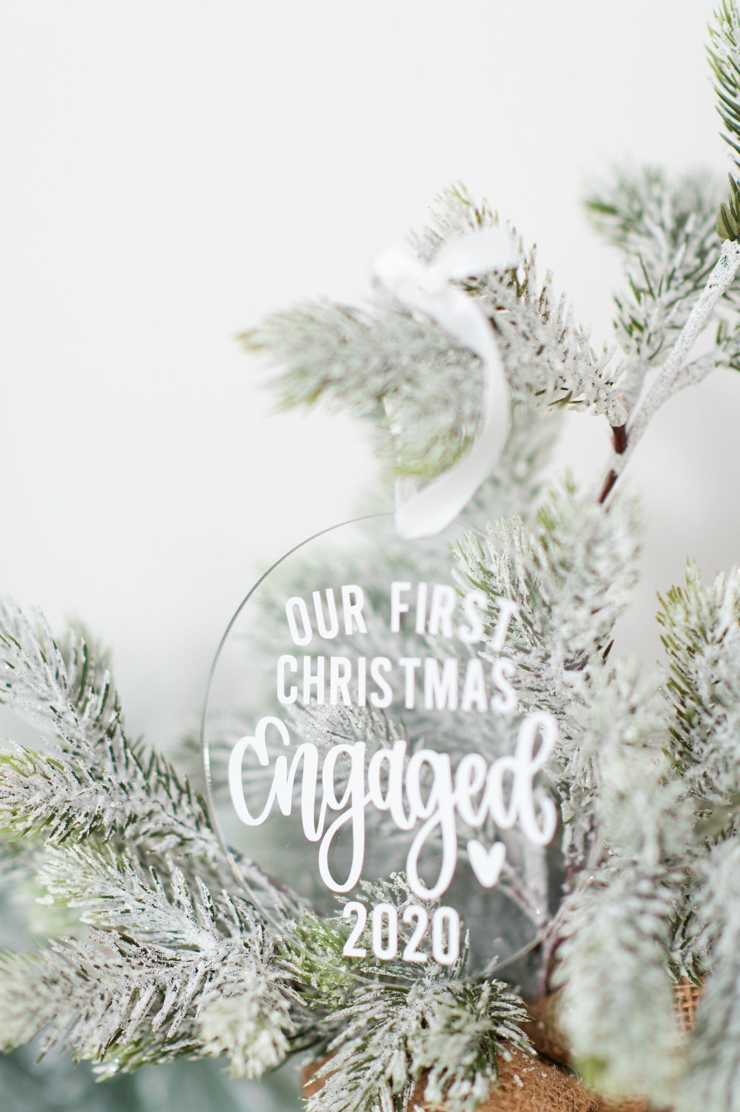 Our First Christmas Engaged 2023 Ornaments Engagement Gift Idea ...