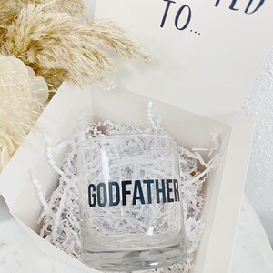 Godfather Whiskey Proposal Box Will You Be Baby God Parents Proposal ...