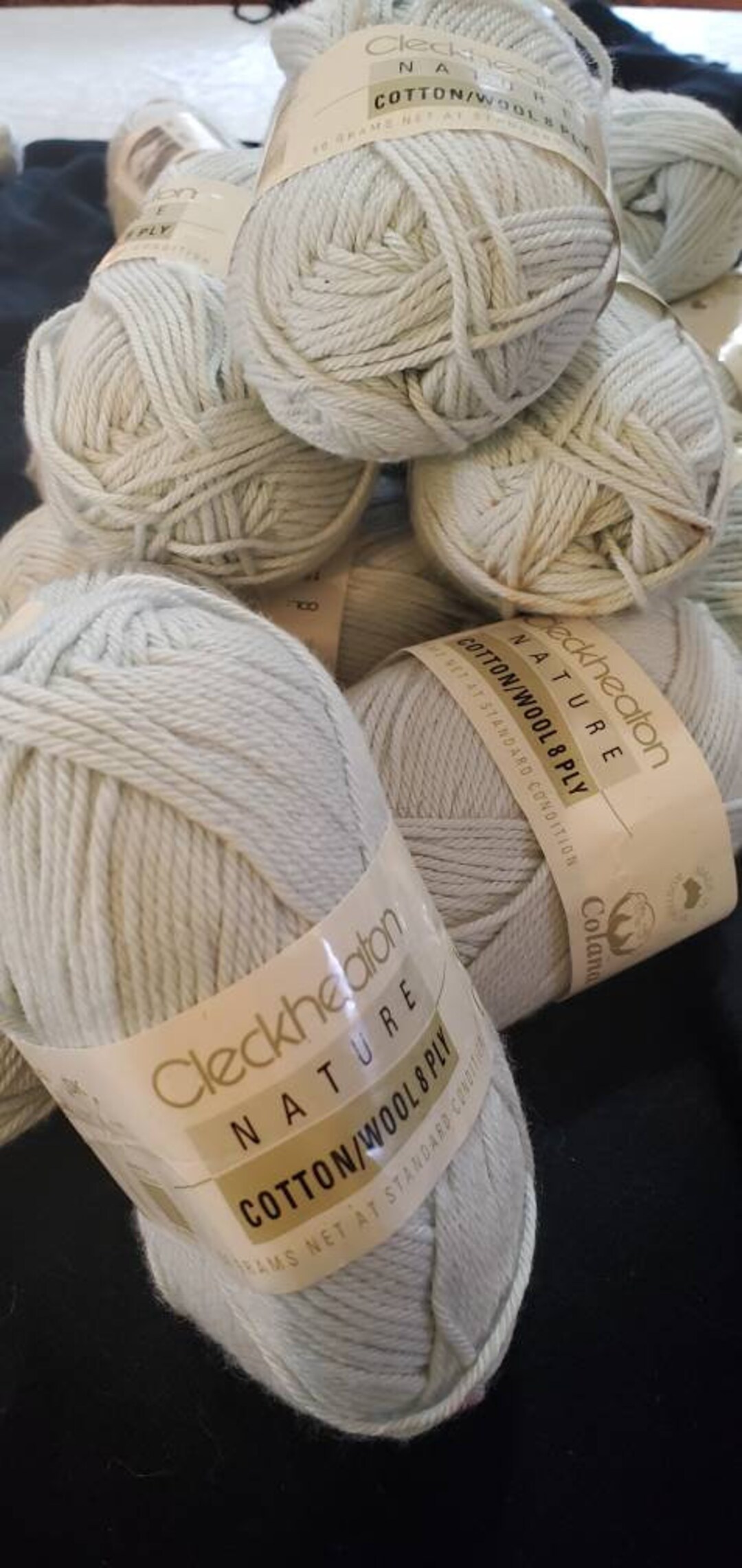 Cleckheaton Colona Nature Yarn. 70/30% Cotton/wool. Each Ball 50g ...