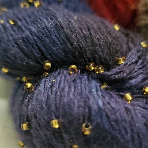 Beaded Silk Yarn - Etsy