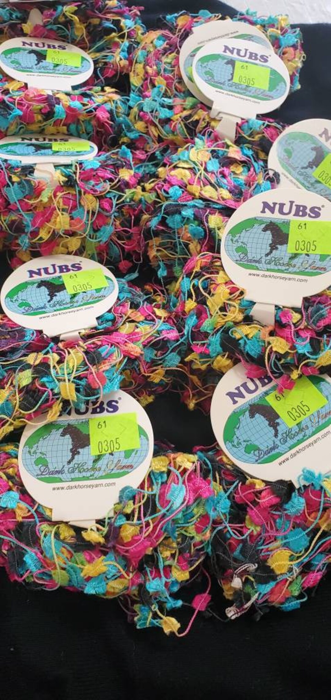 Dark Horse Nubs Yarn: Multi-color Viscose Blend, LOT of 10 - Etsy