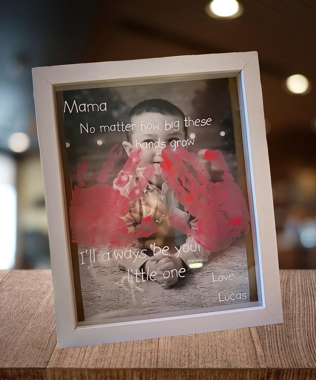 Handprint Shadow Box - Etsy