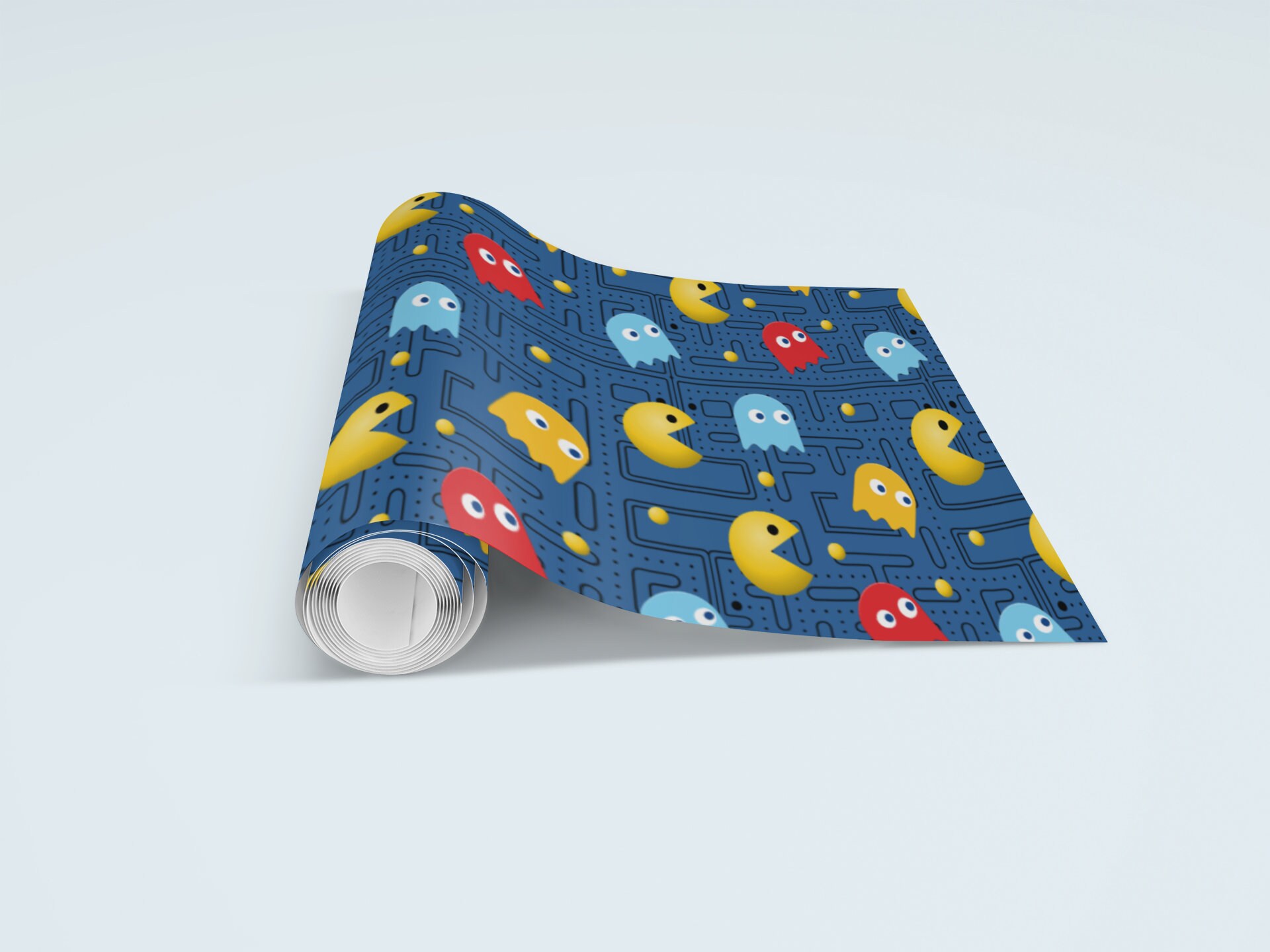 Pacman Seamless Repeat Pattern for Fabric Sublimation, 90s Repeating ...