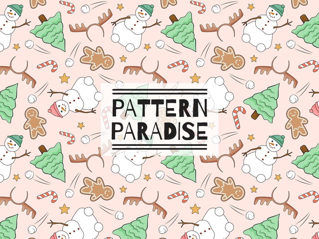 Christmas Seamless Repeat Pattern for Fabric Sublimation, Christmas ...