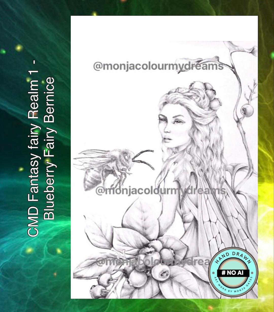 CMD Fantasy Fairy Realm 1 - Blueberry Fairy Bernice - Etsy