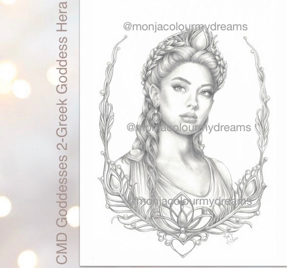 Dibujo De Hera MITOLOGÍA GRIEGA: La Diosa Hera YouTube