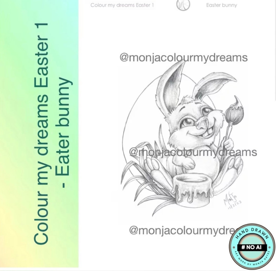 Colour My Dreams Easter 1 - Easter Bunny - Etsy