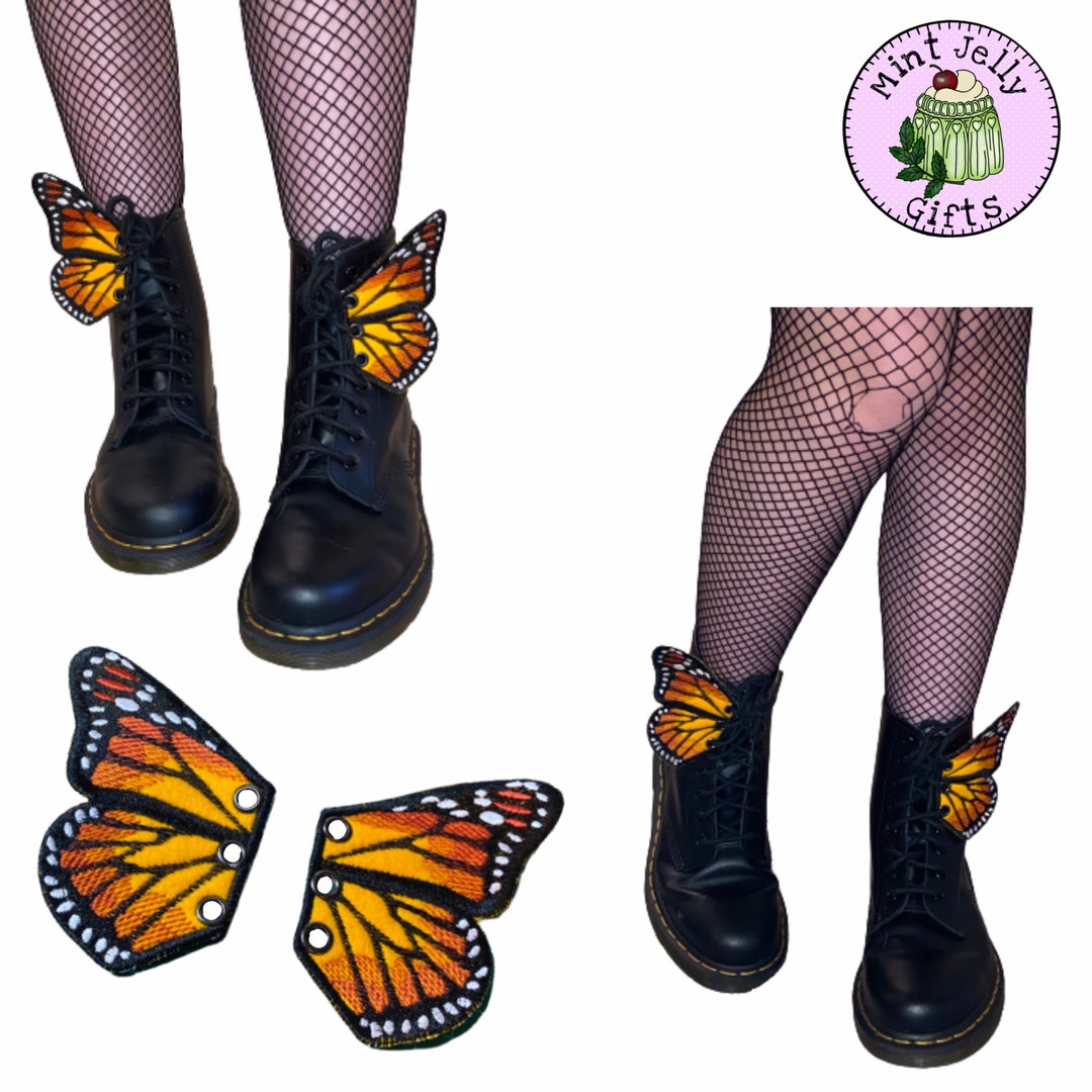 Shoe Wings Shwings Boot Wings Monarch Butterfly - Etsy UK