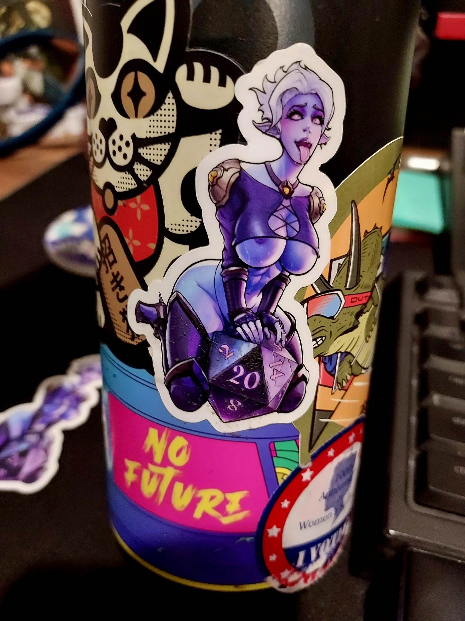 Dirty Sticker, Dnd, Dnd Stickers, Dark Elf, Lewd Sticker, Roll for ...