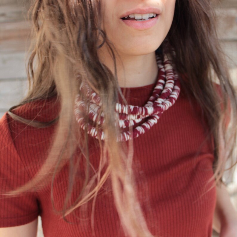 Rope Necklace Statement Necklace Fiber Necklace - Etsy