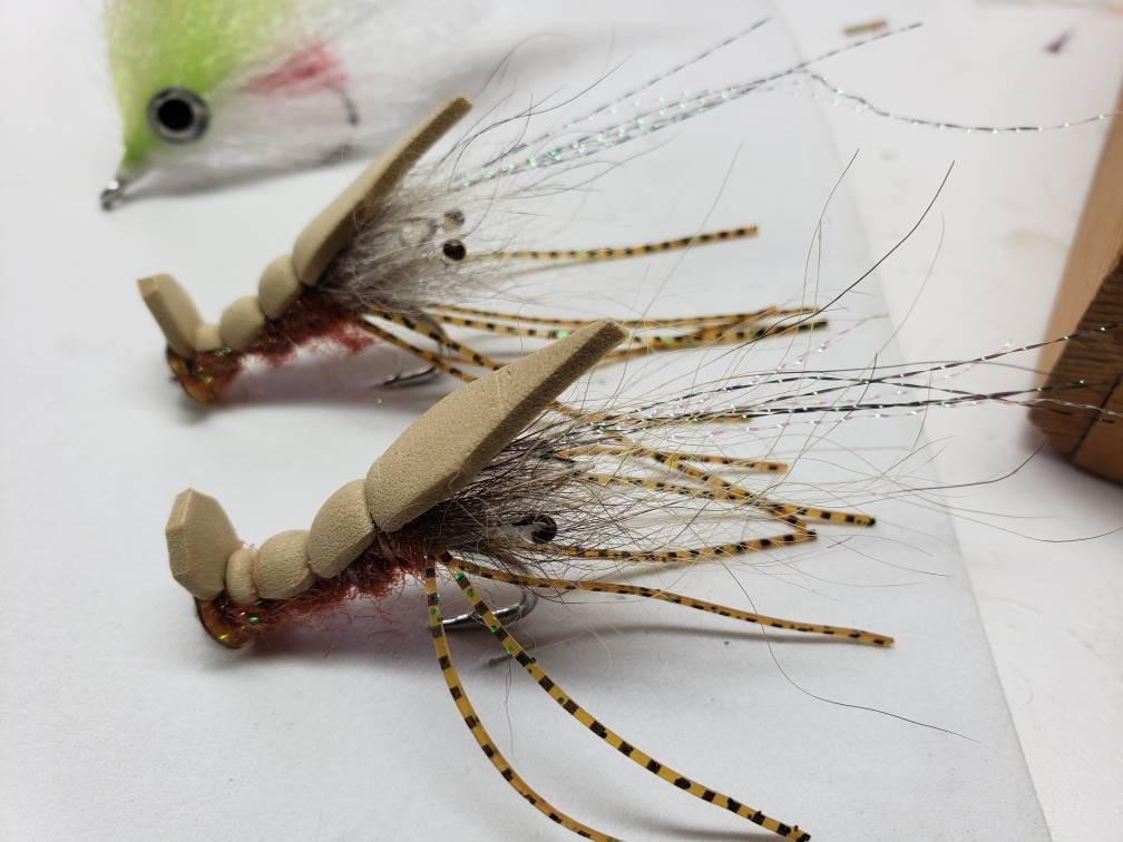 Saltwater Flies Floating Rattle Shrimp Size 2 . - Etsy