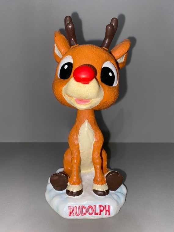 Rudolph the Red-nosed Reindeer Bobblehead the Island of the - Etsy
