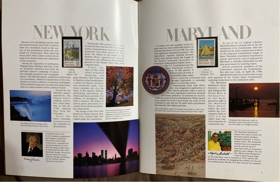 1988 Commemorative USPS Stamp Collection Paperback Book - Etsy