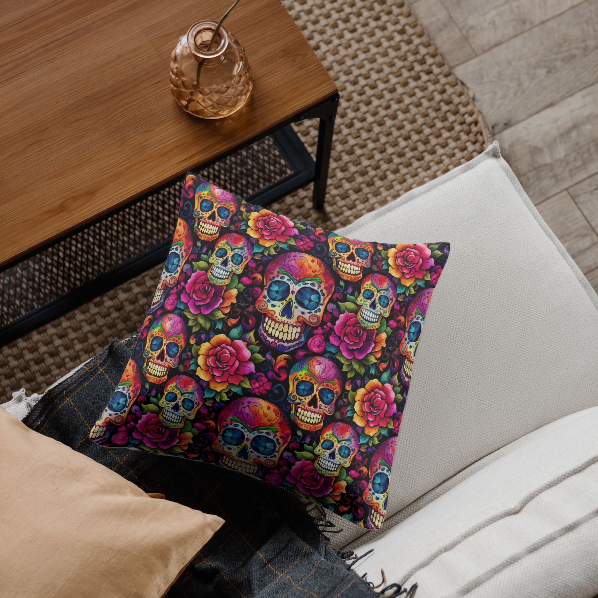 Day of the Dead Digital Paper - SEAMLESS - 8 Designs - Sugar Skulls ...