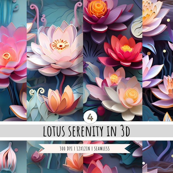 Lotus Pattern - Etsy