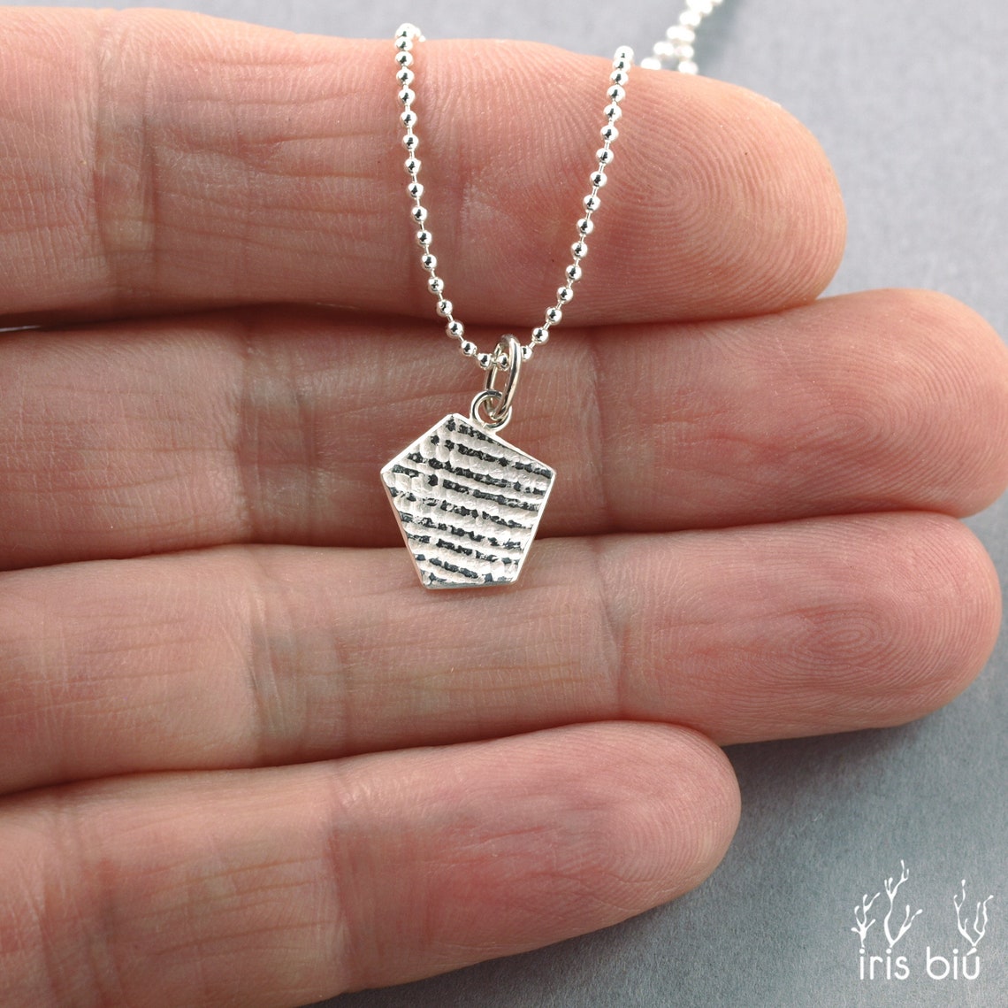 Women's Pendant in Solid Silver - 11 Mm Pentagon - Delivered Alone or ...