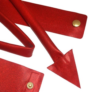 XS-4XL Long Latex Devil Tail Belt glitter Available - Etsy