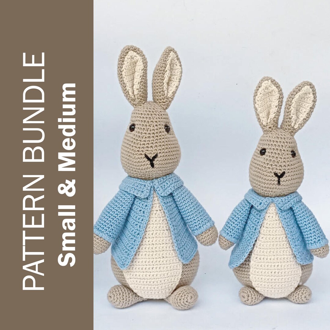 Peter Rabbit Crochet Pattern Bundle - Small & Medium - Etsy