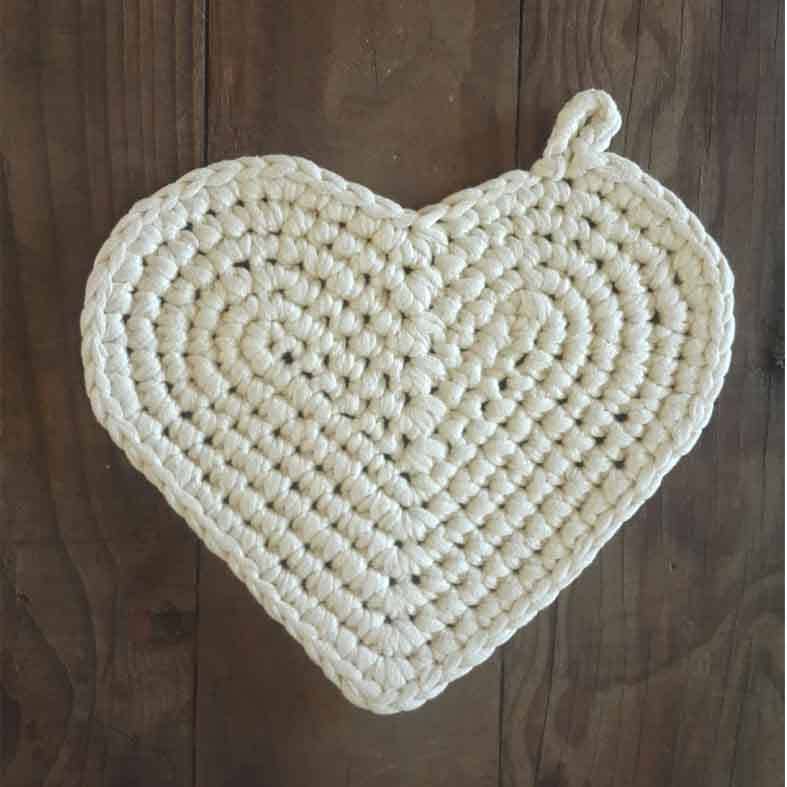 Heart Potholder Crochet Pattern - Etsy