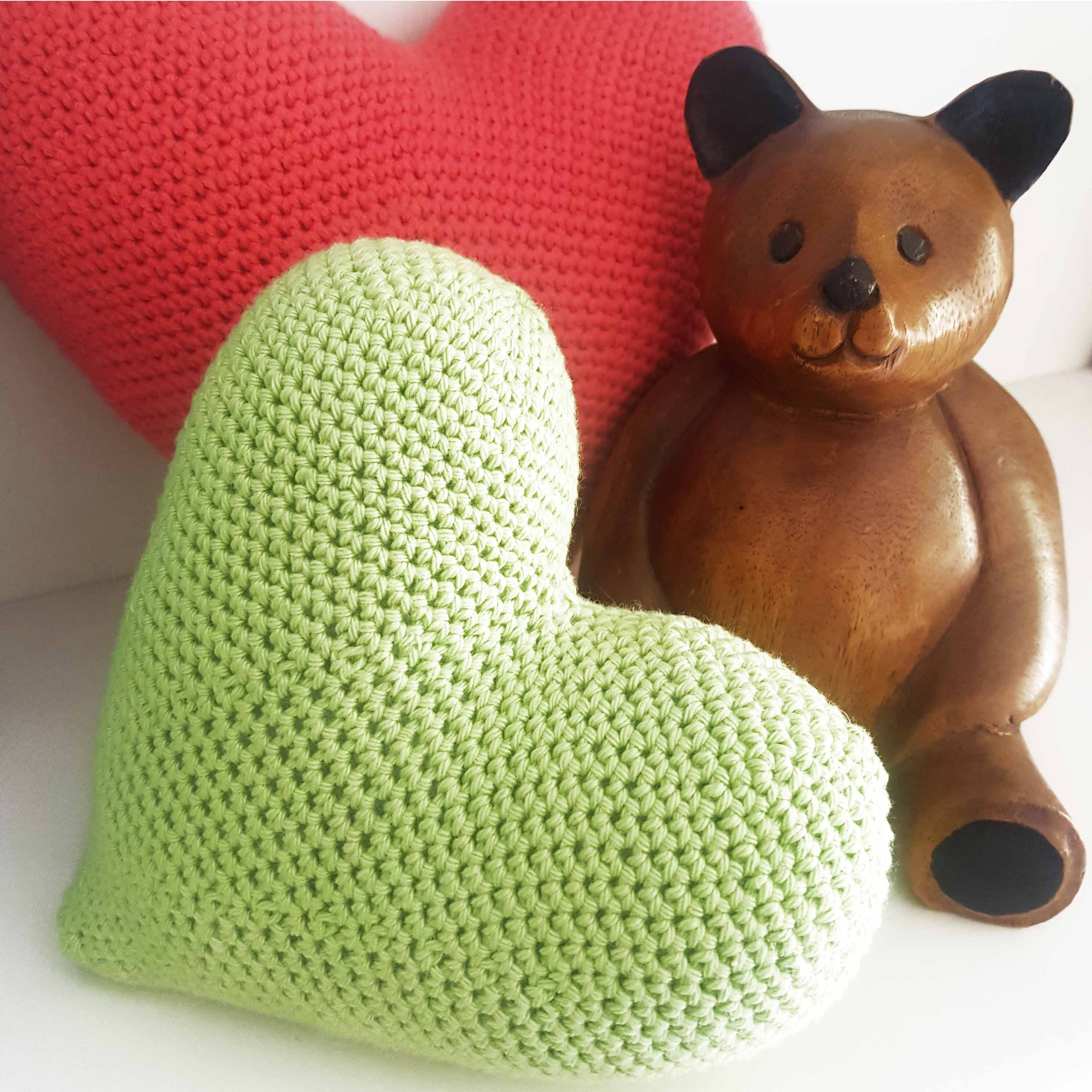 Crochet PATTERN Heart Cushion Patterns in 3 SIZES | Etsy