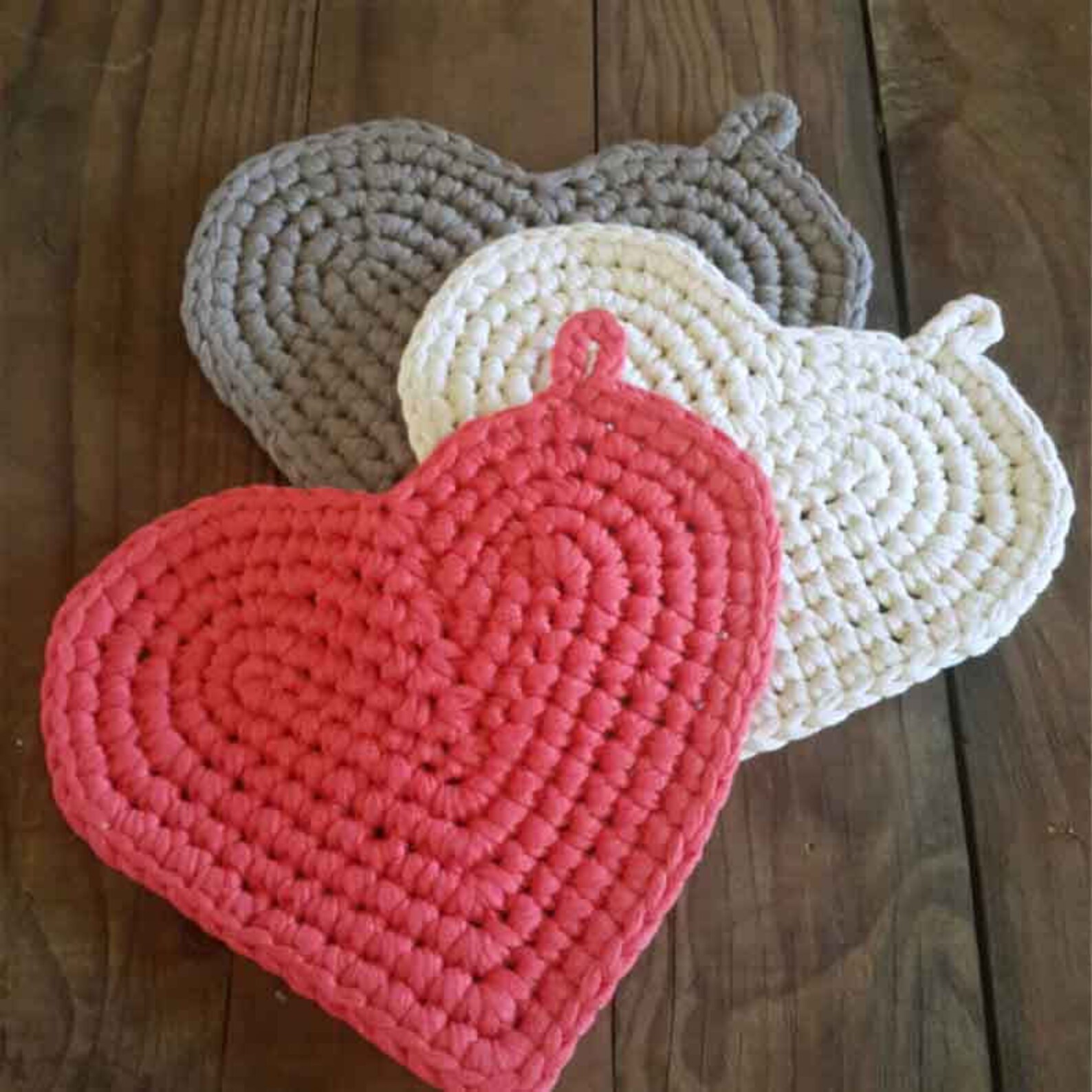 Heart Potholder Crochet Pattern - Etsy