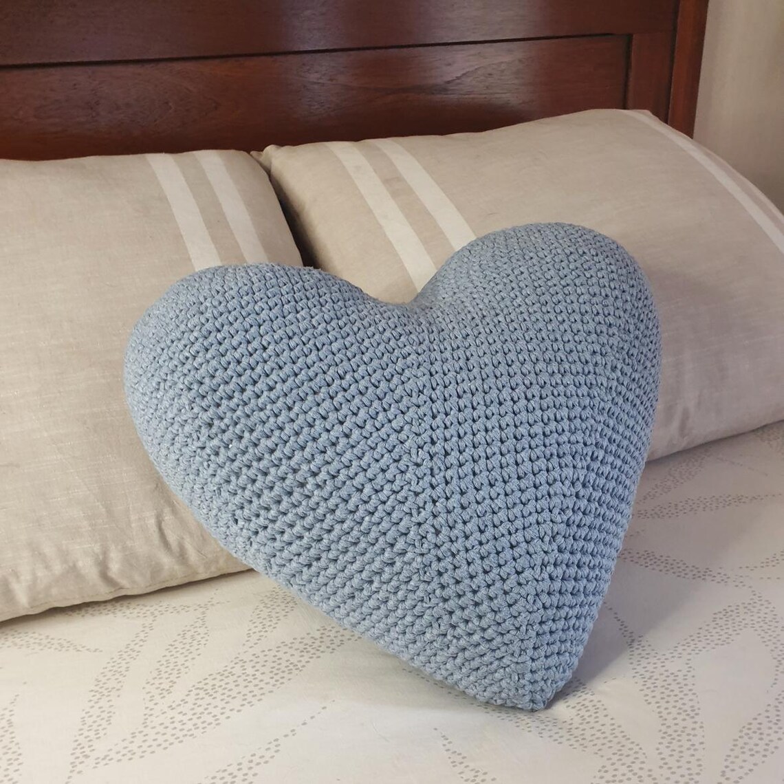 Crochet Heart Cushion Pattern - Etsy