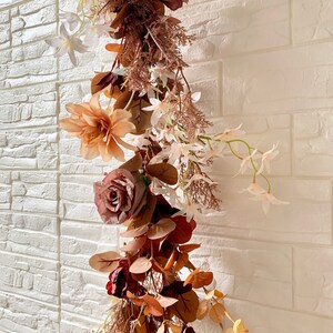 Autumn Rust Orange Wedding Garland 1.0 or 2.0 Meters/ Rust Orange Arch ...
