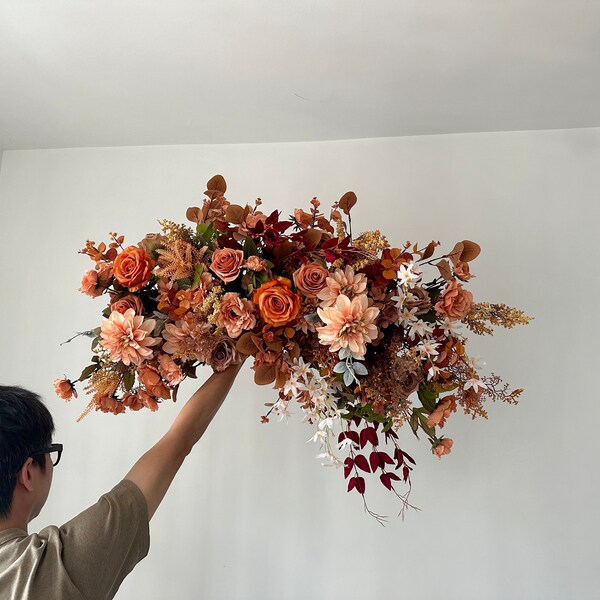 Burnt Orange Flower Garland - Etsy