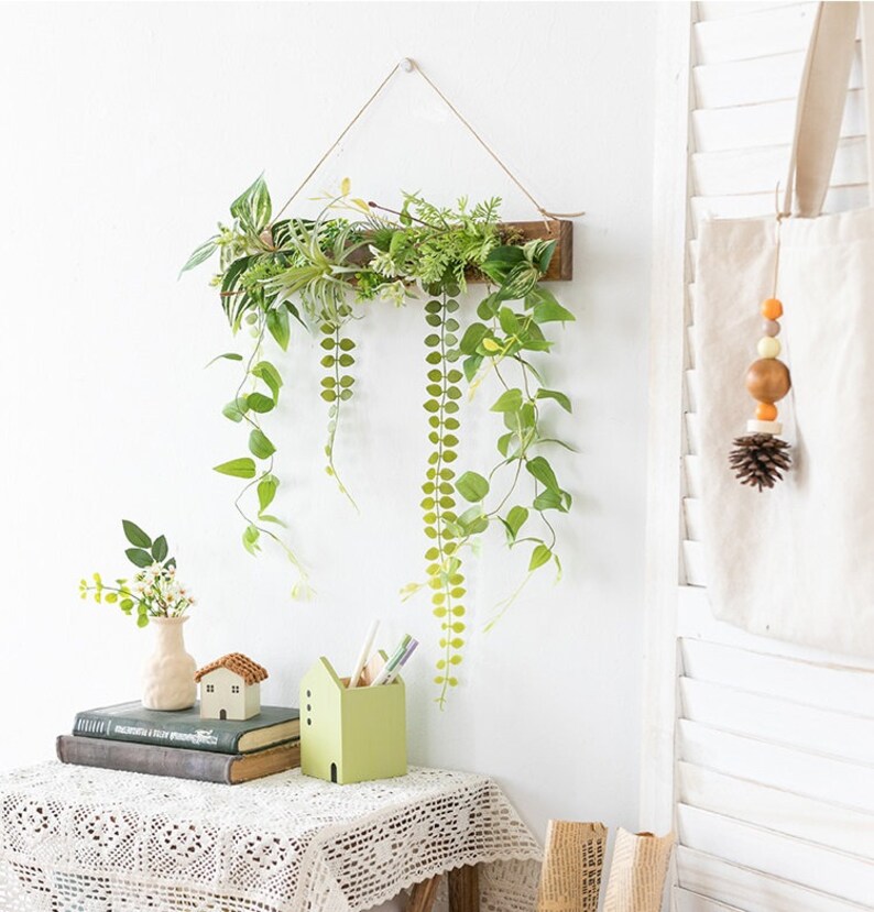 Artificial Greenery Home Decoration / Eucalyptus Wall Decor / - Etsy