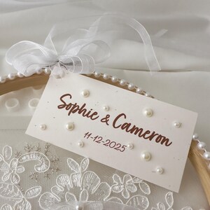 Personalized Lace & Pearl Wedding Ring Bearer Hoop: Rustic Elegant ...