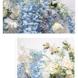 Dusty Blue Wisteria Wedding Archway Flower Artificial/ Light Blue ...