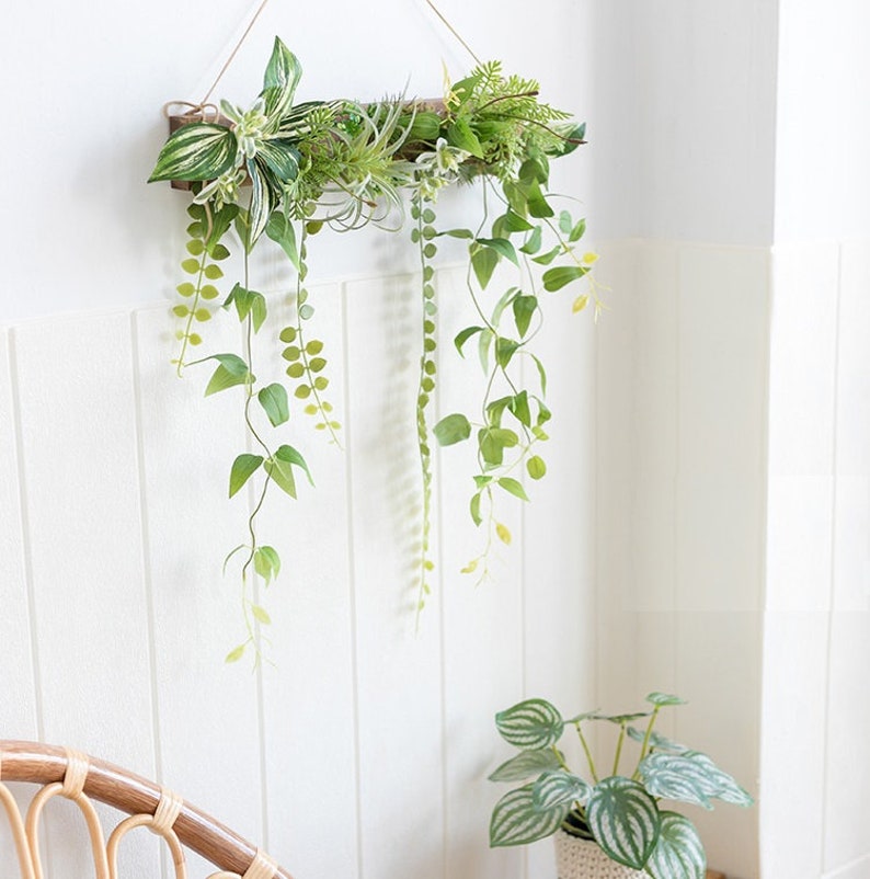 Artificial Greenery Home Decoration / Eucalyptus Wall Decor / - Etsy