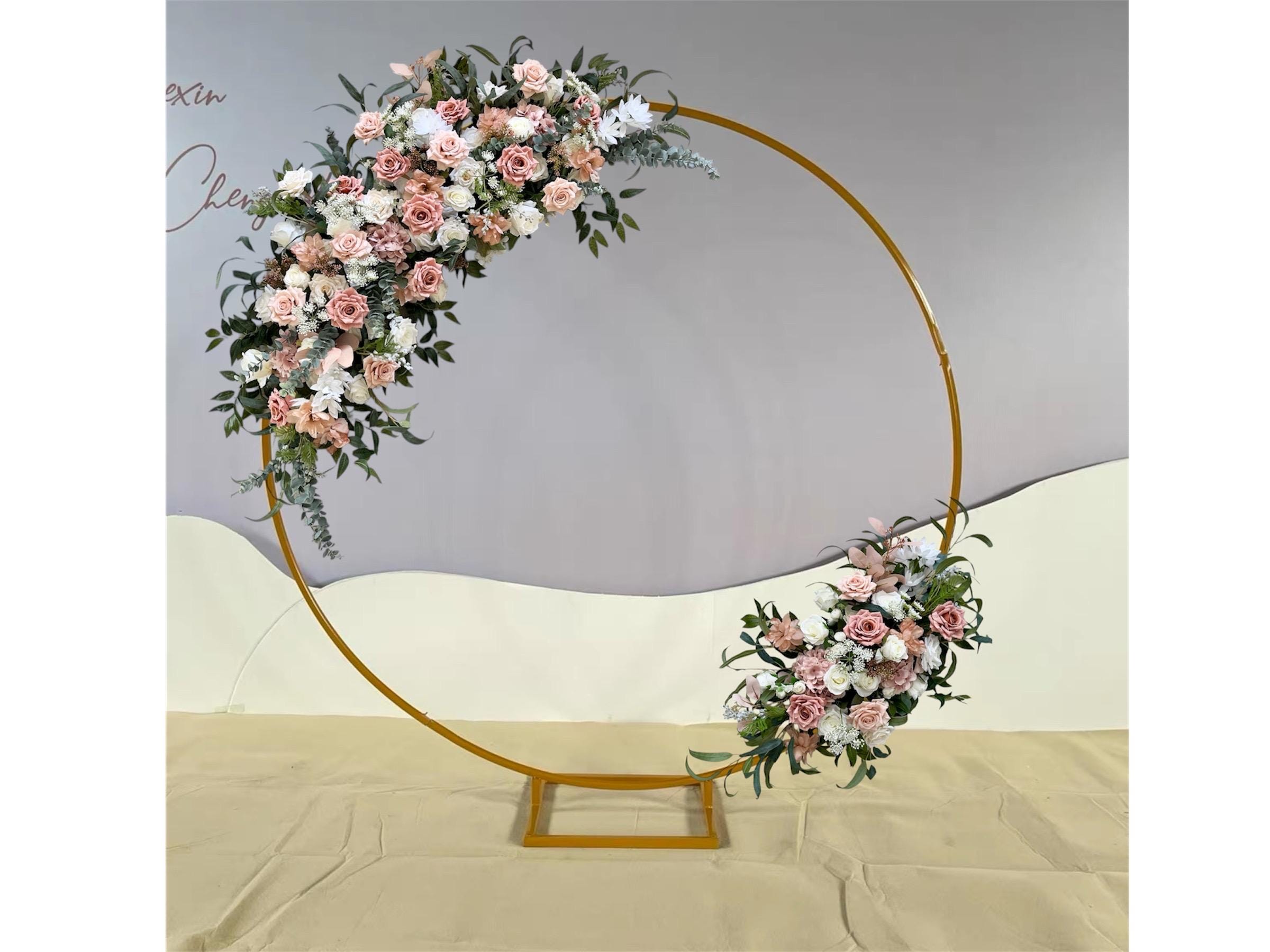 Dusty Pink Wedding Arch Flower Swag: Eucalyptus Greenery Backdrop - Etsy