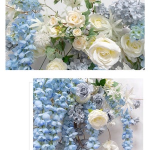 Dusty Blue Wisteria Wedding Archway Flower Artificial/ Light Blue ...