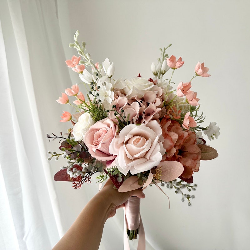 Dusty Pink Bouquet - Etsy
