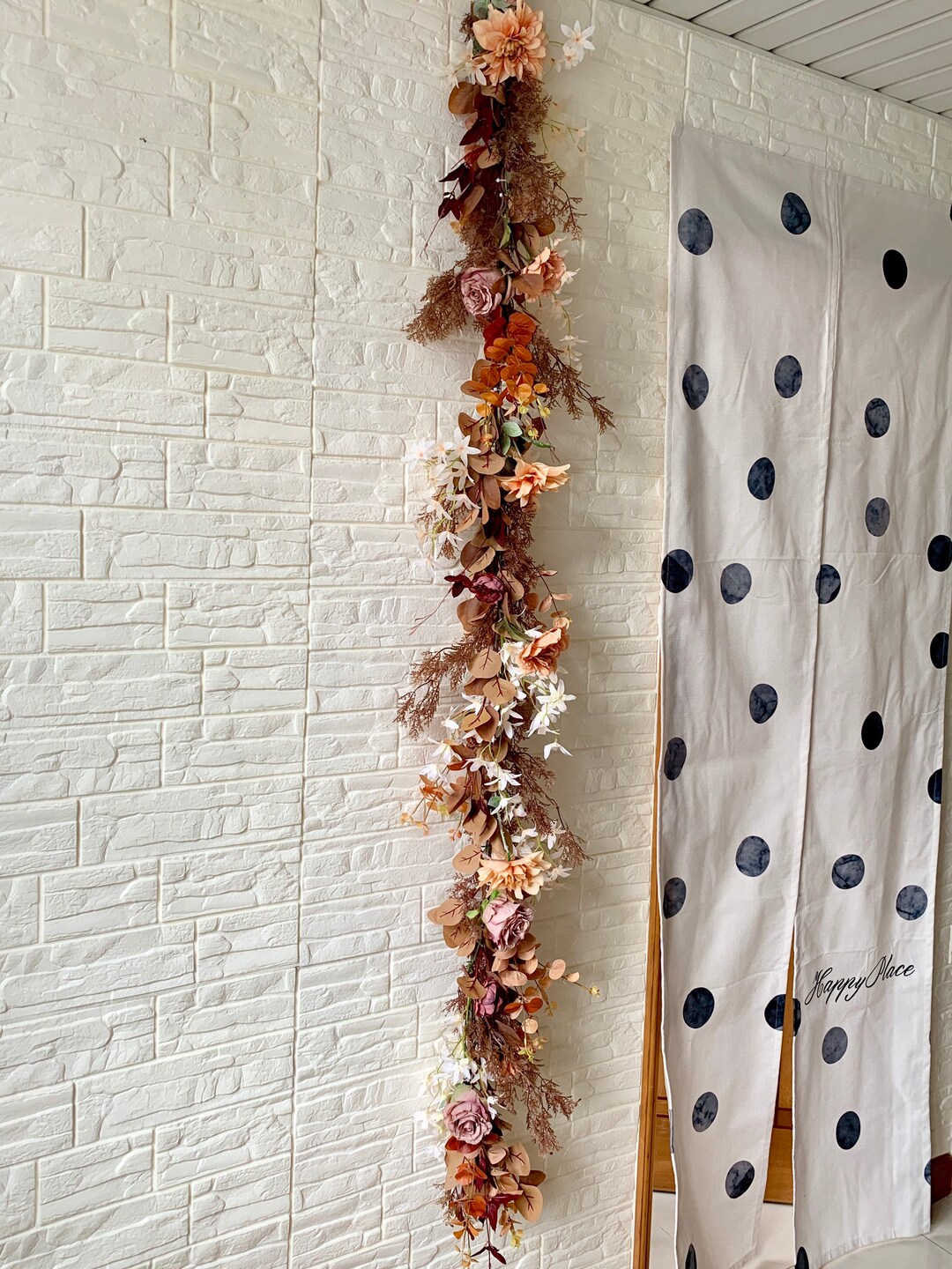Autumn Rust Orange Wedding Garland 1.0 or 2.0 Meters/ Rust Orange Arch ...