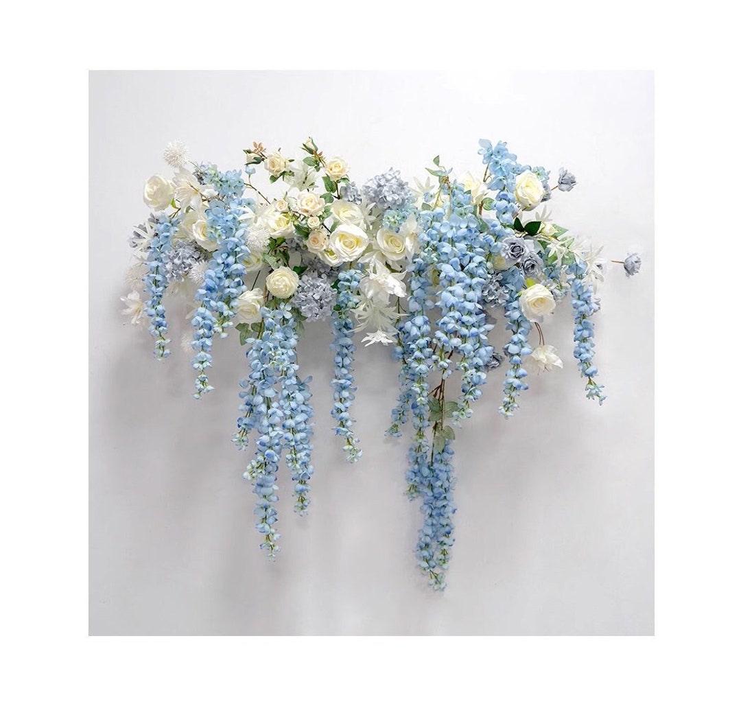 Dusty Blue Wisteria Wedding Archway Flower Artificial/ Light Blue ...