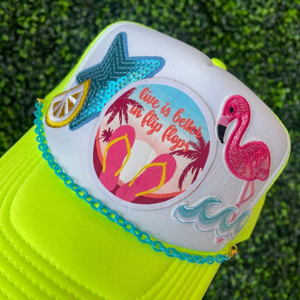 Neon Trucker Hat - Etsy