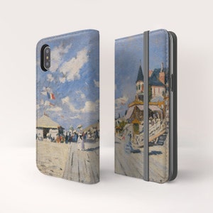Claude Monet "the Boardwalk at Trouville" iPhone 15 Pro Wallet Case ...