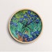 Vincent Van Gogh irises Wall Clock Fine Art Clock - Etsy