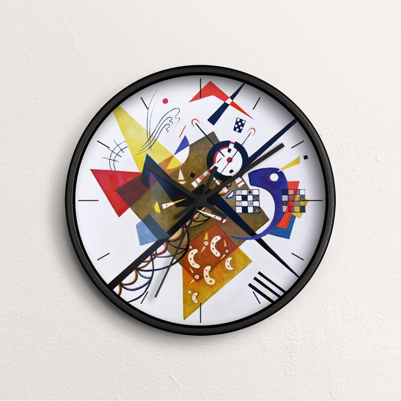 Vasily Kandinsky on White Ii Wall Clock Fine Art - Etsy