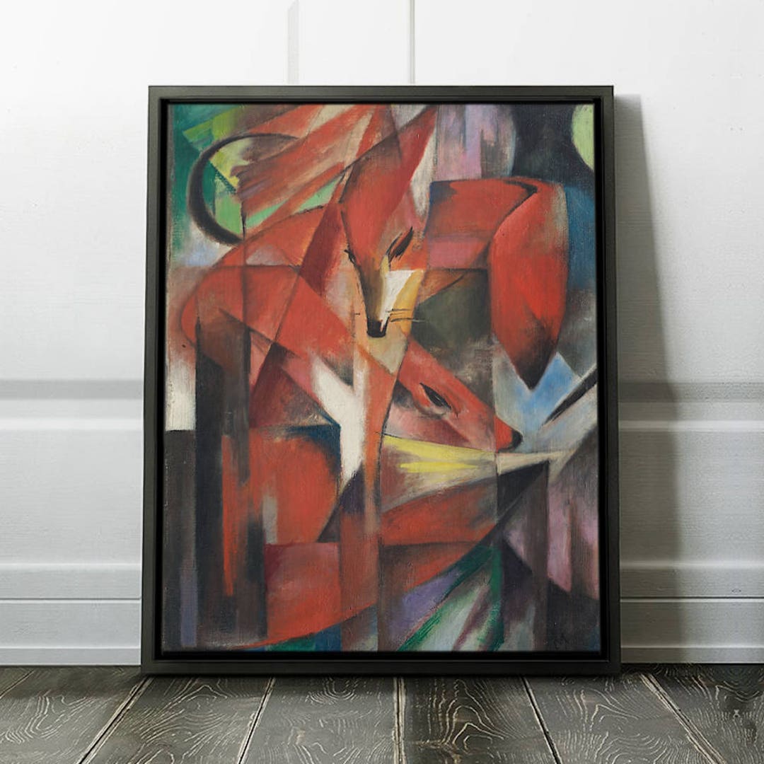 Franz Marc "the Foxes" Framed Wall Art Print Abstract Art Print ...